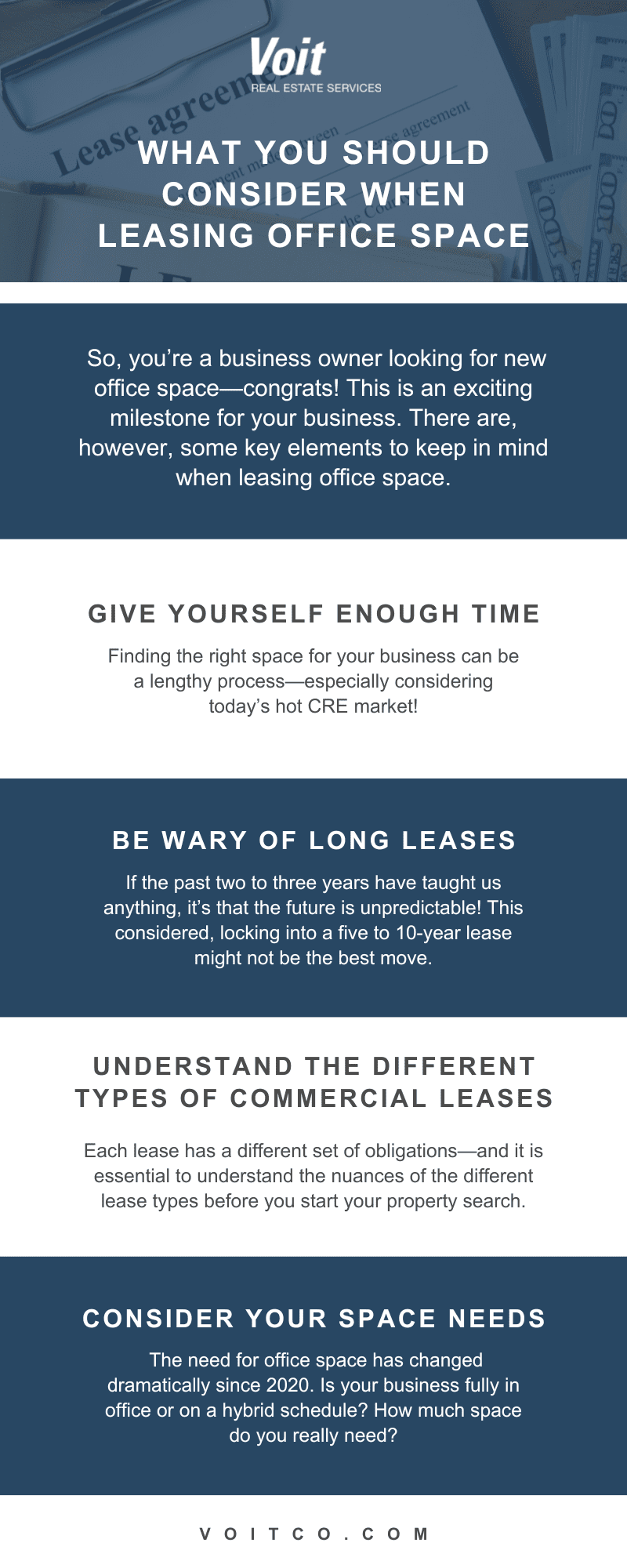 What You Should Consider When Leasing Office Space - Voit Real Estate ...